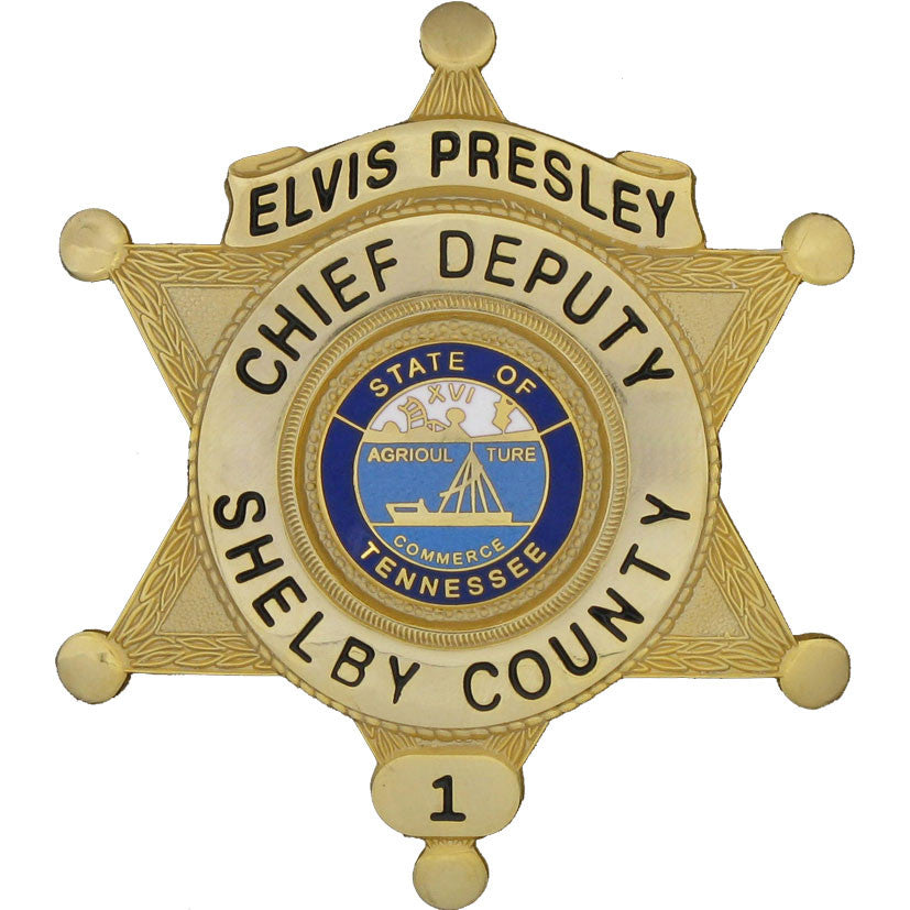 Elvis Presley - Collector Badge Gold Finish - MaxArmory