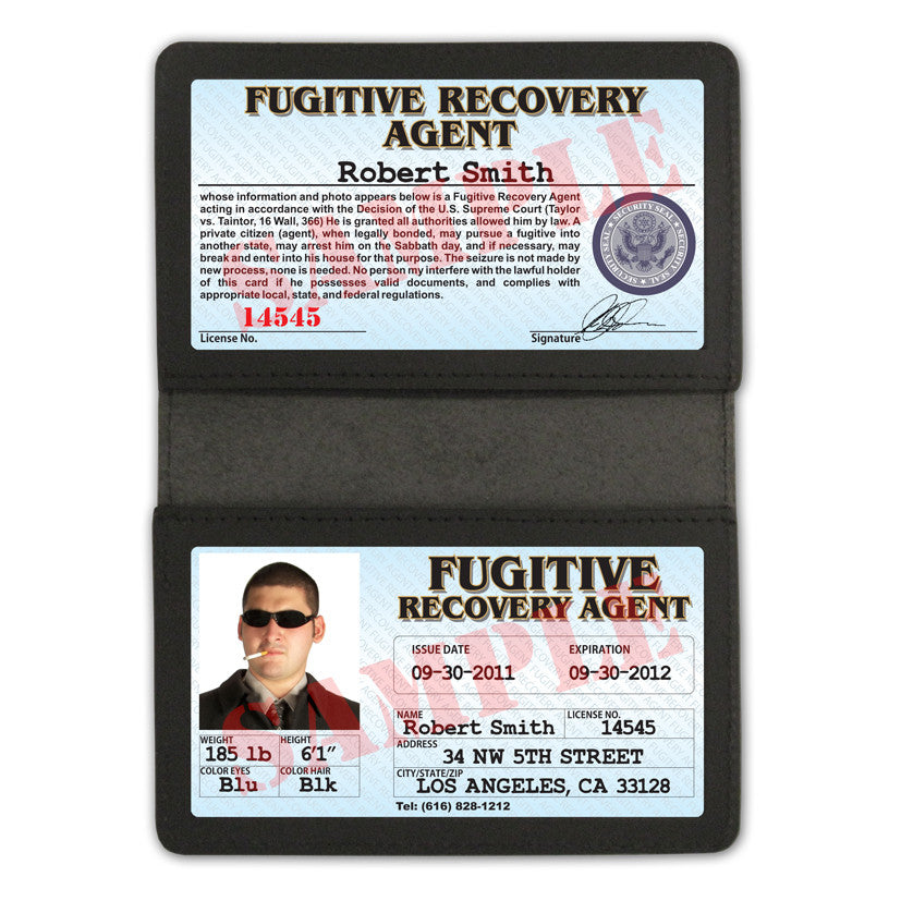 Fugitive Recovery Agent Folio (Leather Case Included) - Custom Made ...