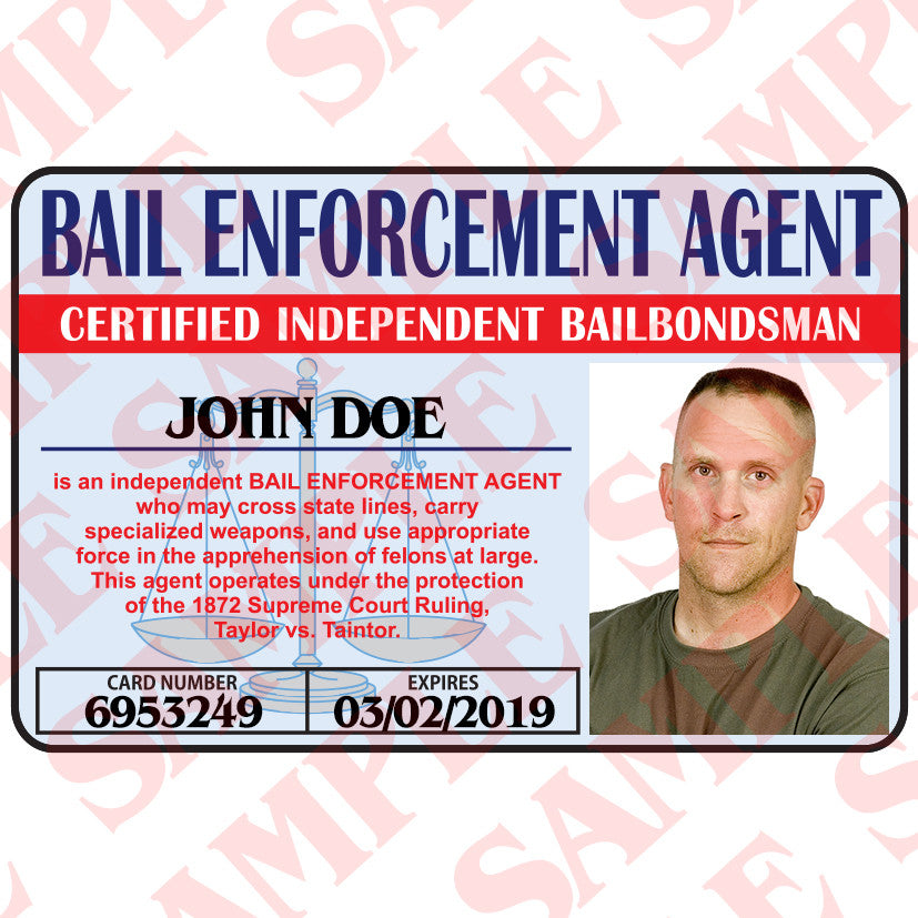Bail Enforcement Agent - Custom ID Card - MaxArmory