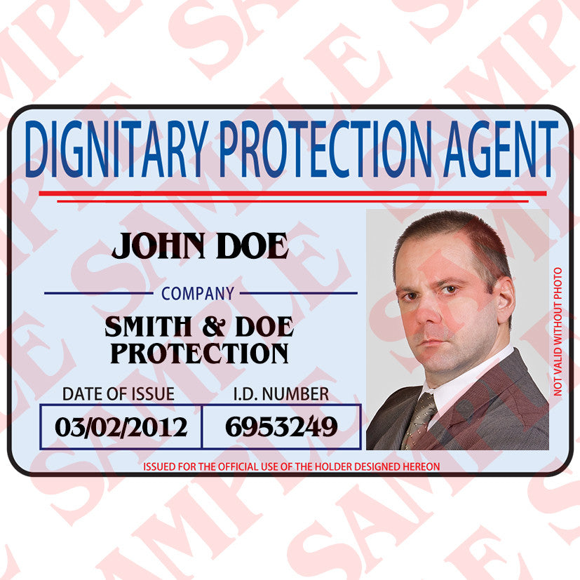 Dignitary Protection Agent - Custom ID Card - MaxArmory