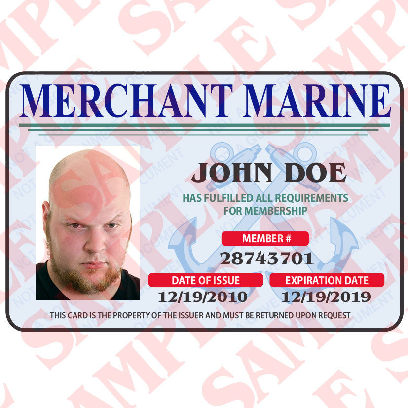 Merchant Marine - Custom ID Card - MaxArmory