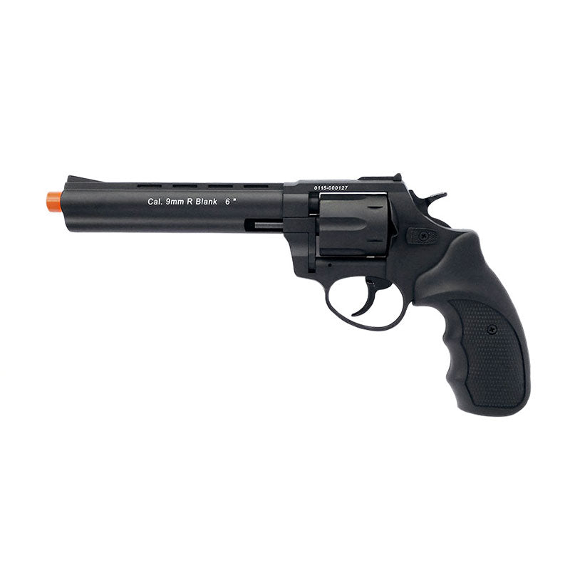Zoraki R1 Black 6" Front Firing - 9mm Blank Gun Revolver - MaxArmory