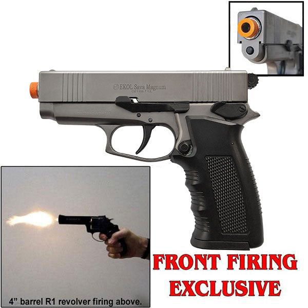 EKOL Sava Magnum Fume - Semi Auto Front Firing 9mm Blank Gun - MaxArmory
